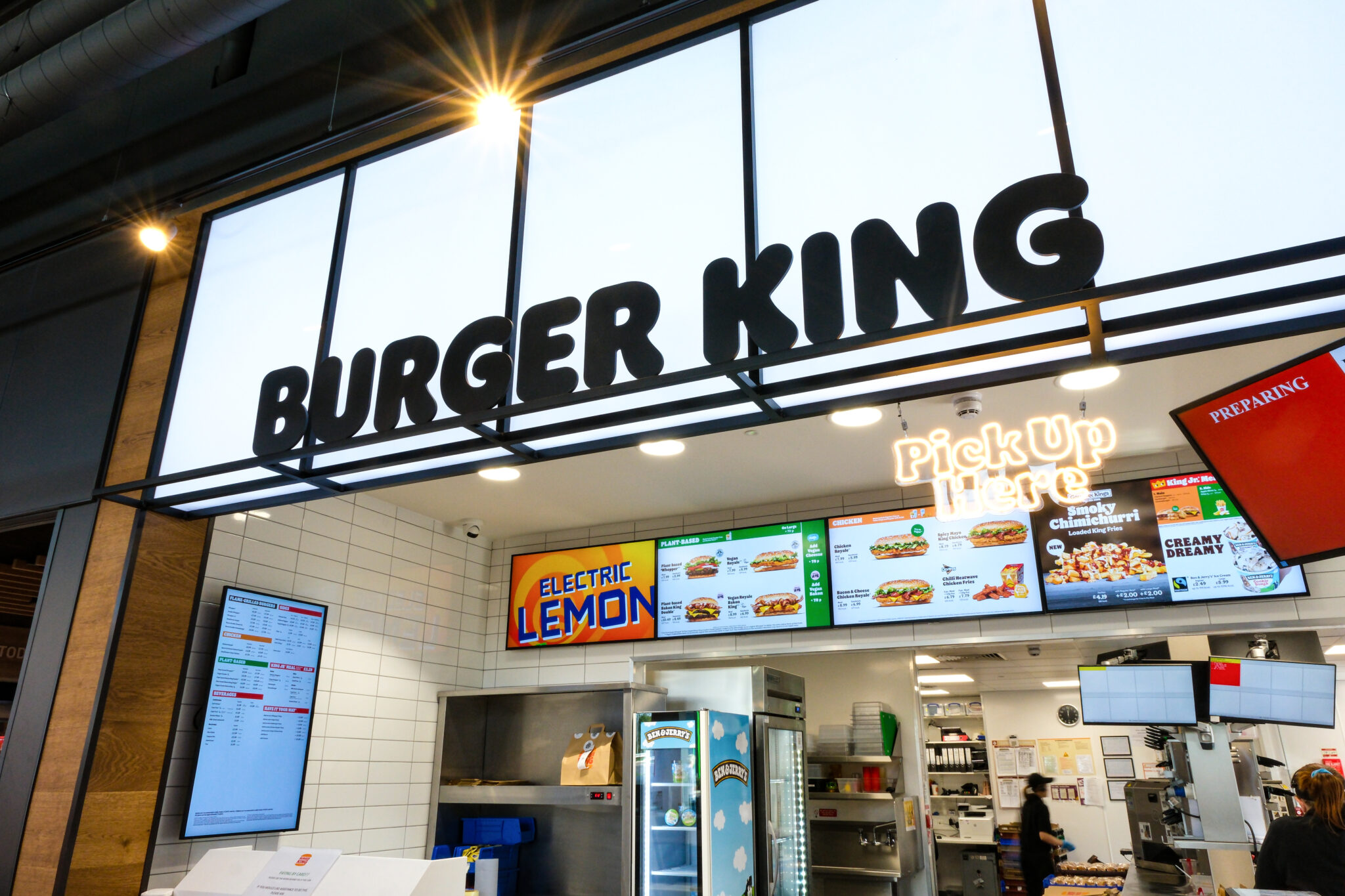 Audio visual displays elevate the Burger King franchise nationwide