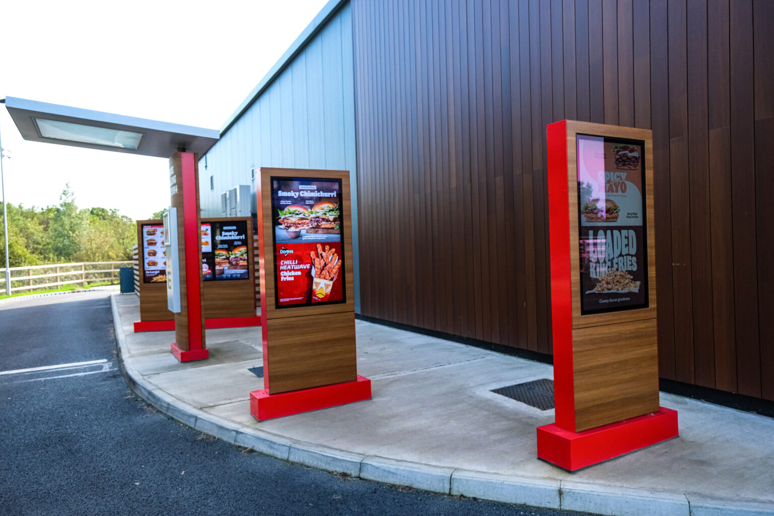 Audio visual displays elevate the Burger King franchise nationwide